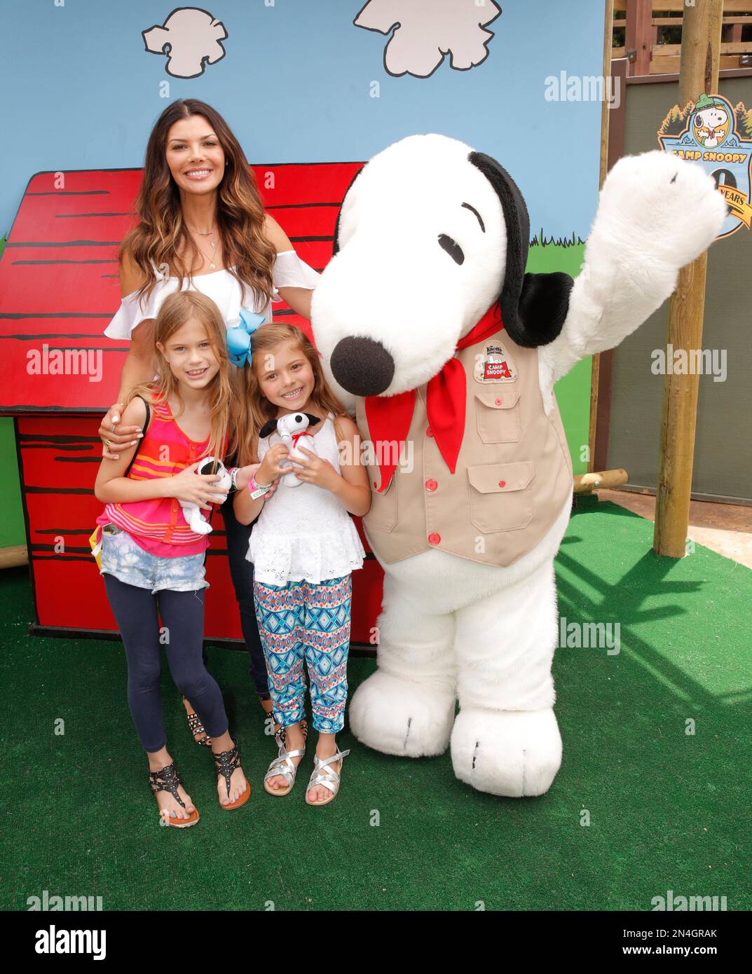 Ali Landry and family attend the Camp Snoopy's 30th Anniversary VIP ...