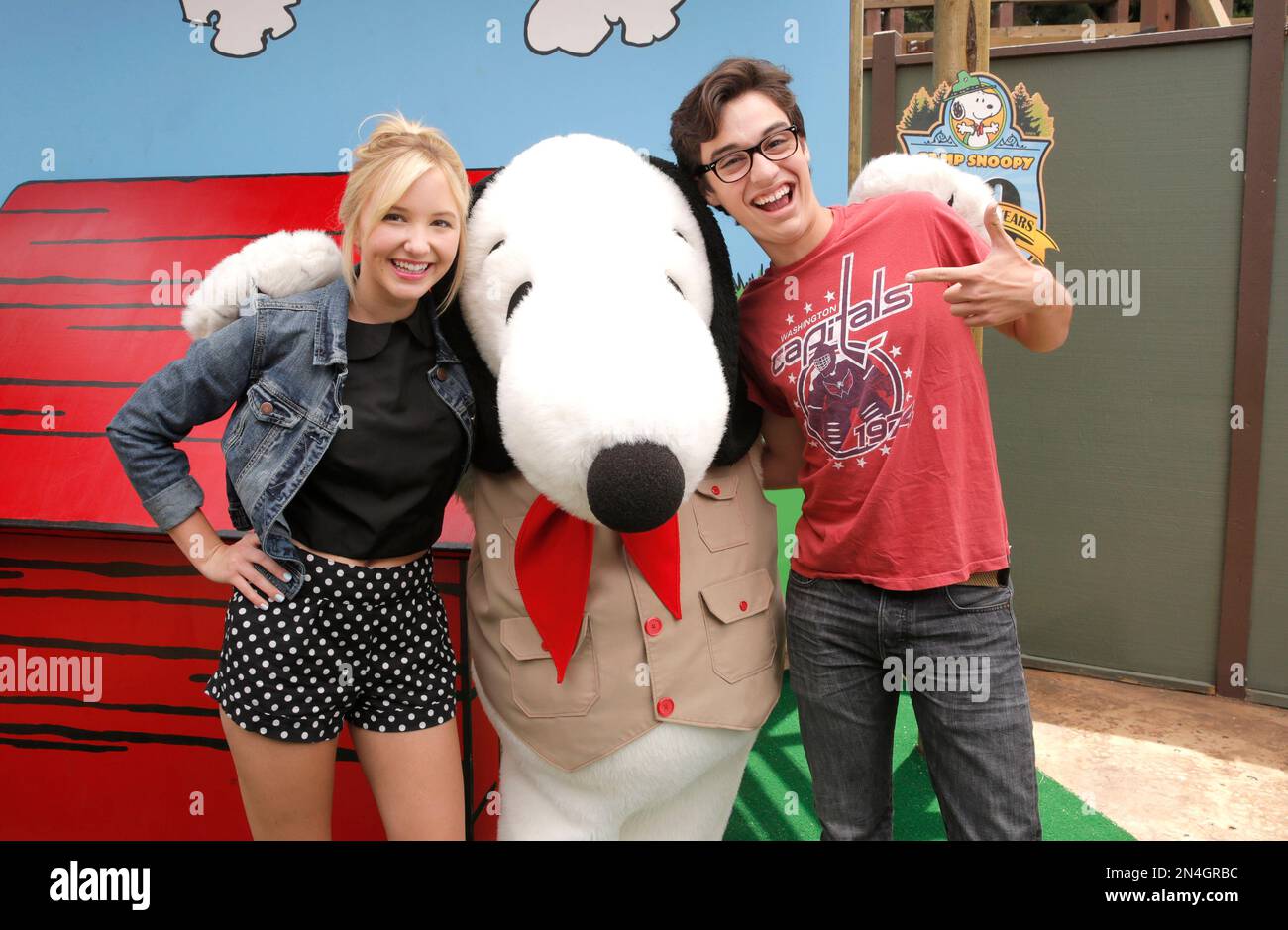Audrey Whitby and Joey Bragg attend the Camp Snoopy's 30th Anniversary ...