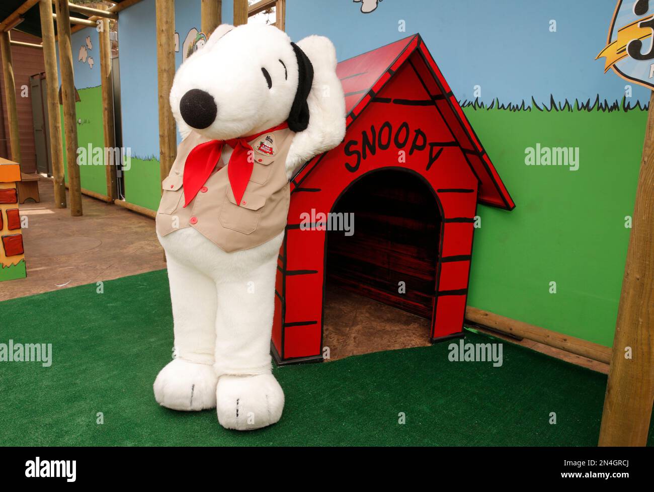 Snoopy attends the Camp Snoopy's 30th Anniversary VIP Party at Knott's ...