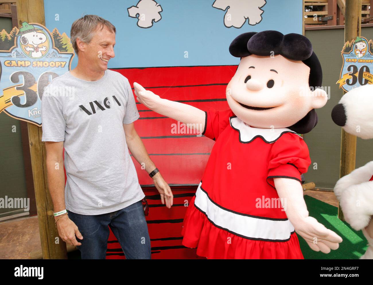 Tony Hawk attends the Camp Snoopy's 30th Anniversary VIP Party at Knott ...