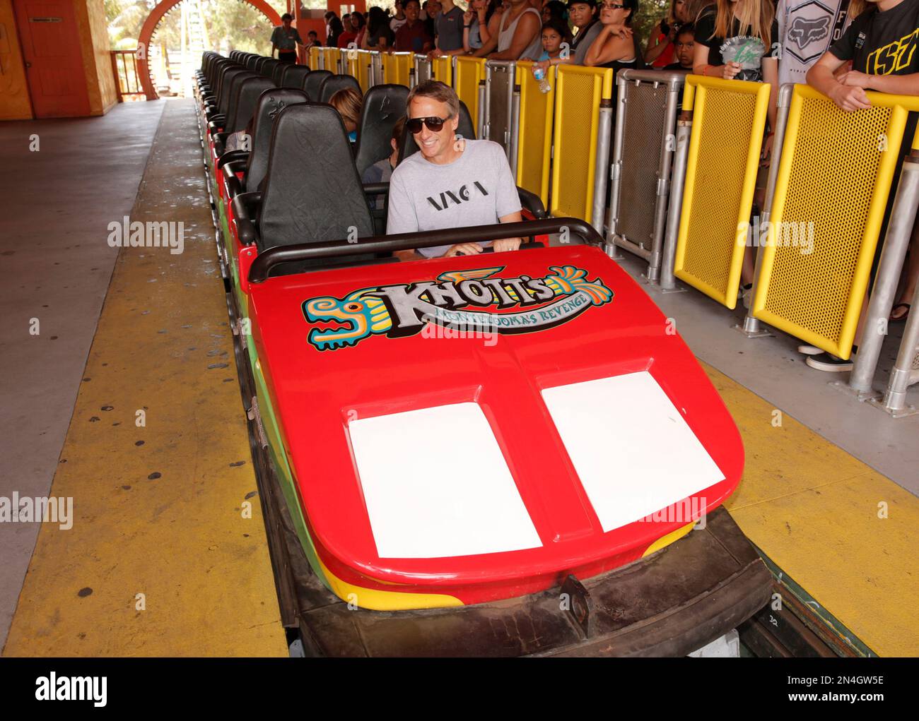 Tony Hawk attends the Camp Snoopy's 30th Anniversary VIP Party at Knott ...