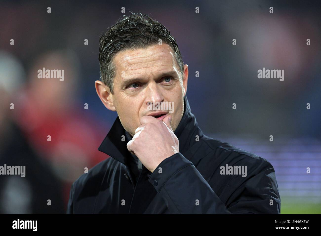ROTTERDAM - NEC Nijmegen coach Rogier Meijer ahead of the round of 16 ...