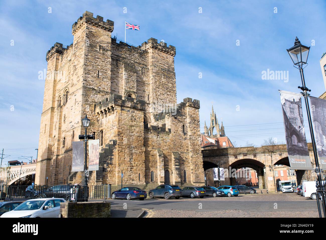 Newcastle upon tyne castle keep england north east england hi-res stock ...