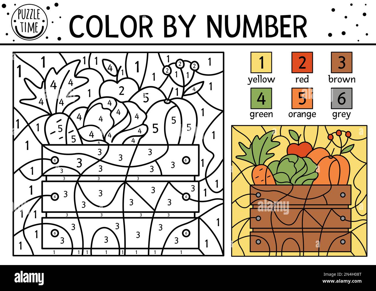 Autumn Color By Number