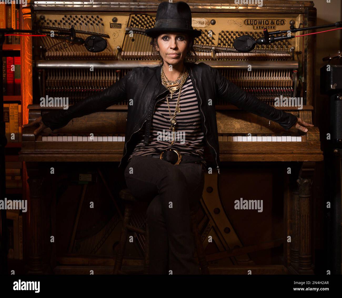 Linda Perry poses at Kung Fu Studios during press day for The Linda ...
