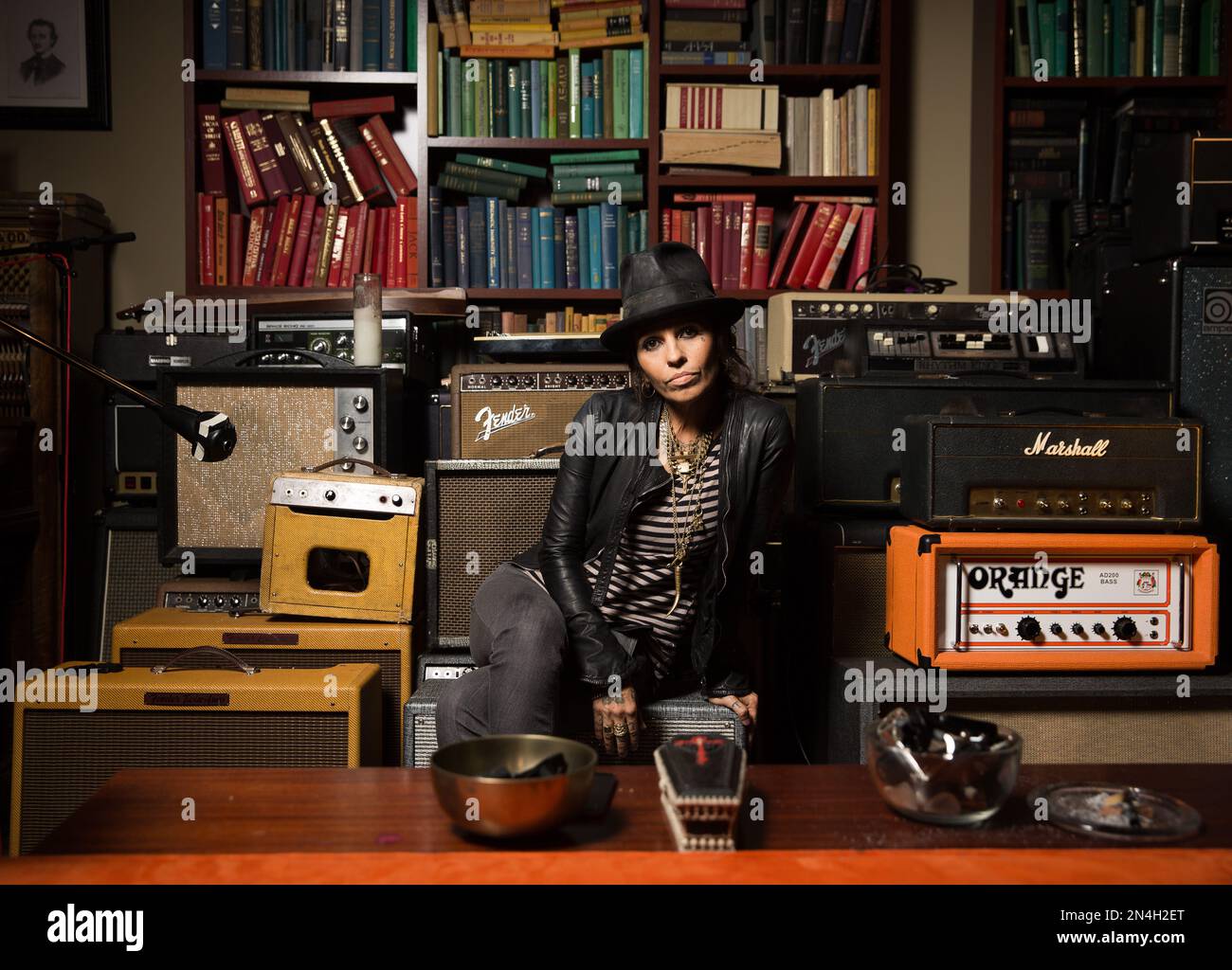 Linda Perry poses at Kung Fu Studios during press day for The Linda ...