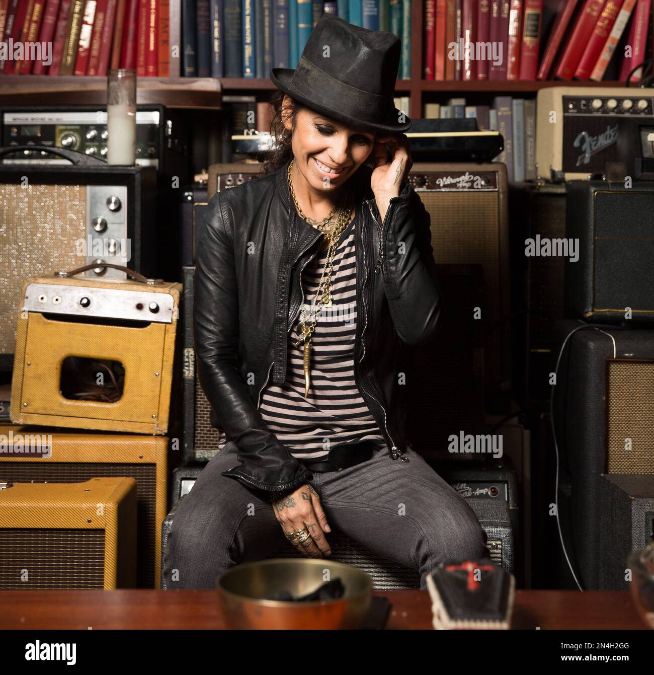 Linda Perry poses at Kung Fu Studios during press day for The Linda ...