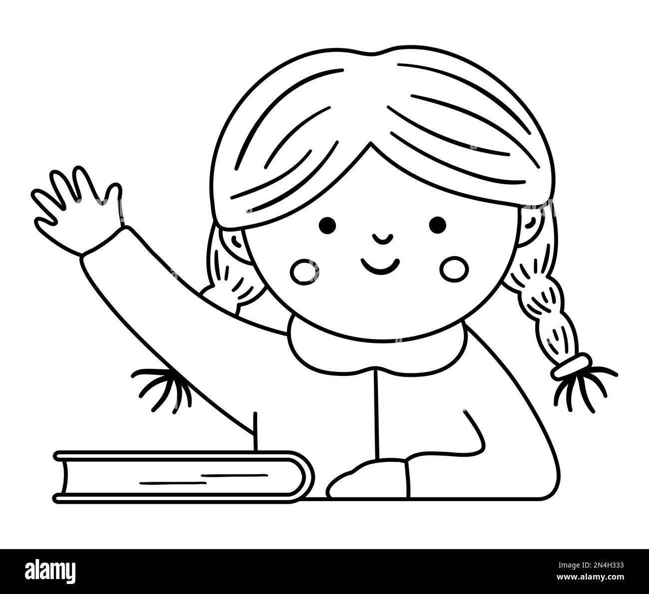 School Classroom Clipart Black And White