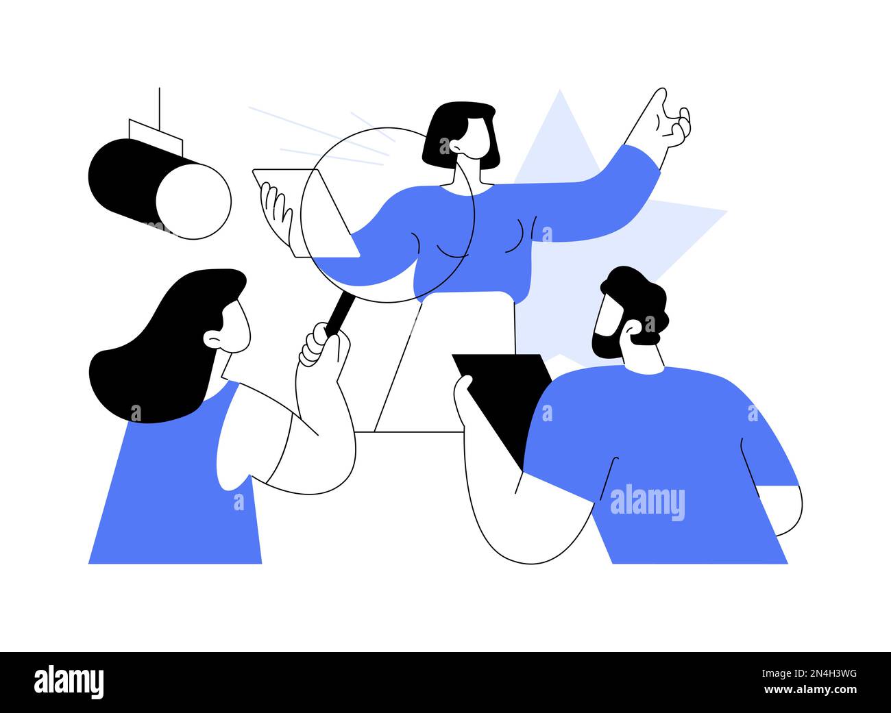 Role audition abstract concept vector illustration Stock Vector Image ...