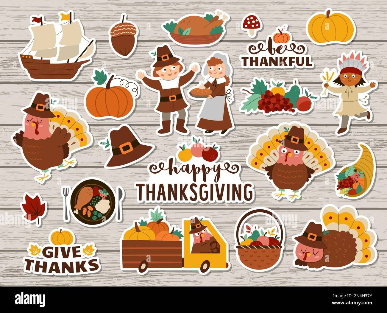 Pilgrims garden Stock Vector Images - Alamy