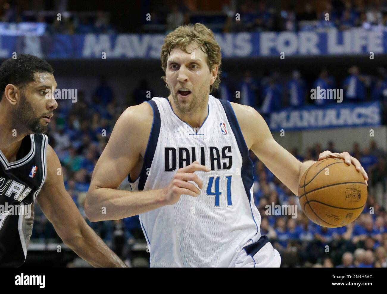 FILE - In this April 26, 2014 file photo, Dallas Mavericks forward Dirk ...