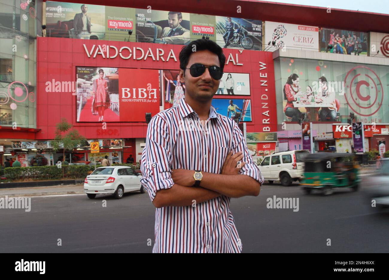 Pratik Doshi, 20, a student of mechanical engineering poses for a ...