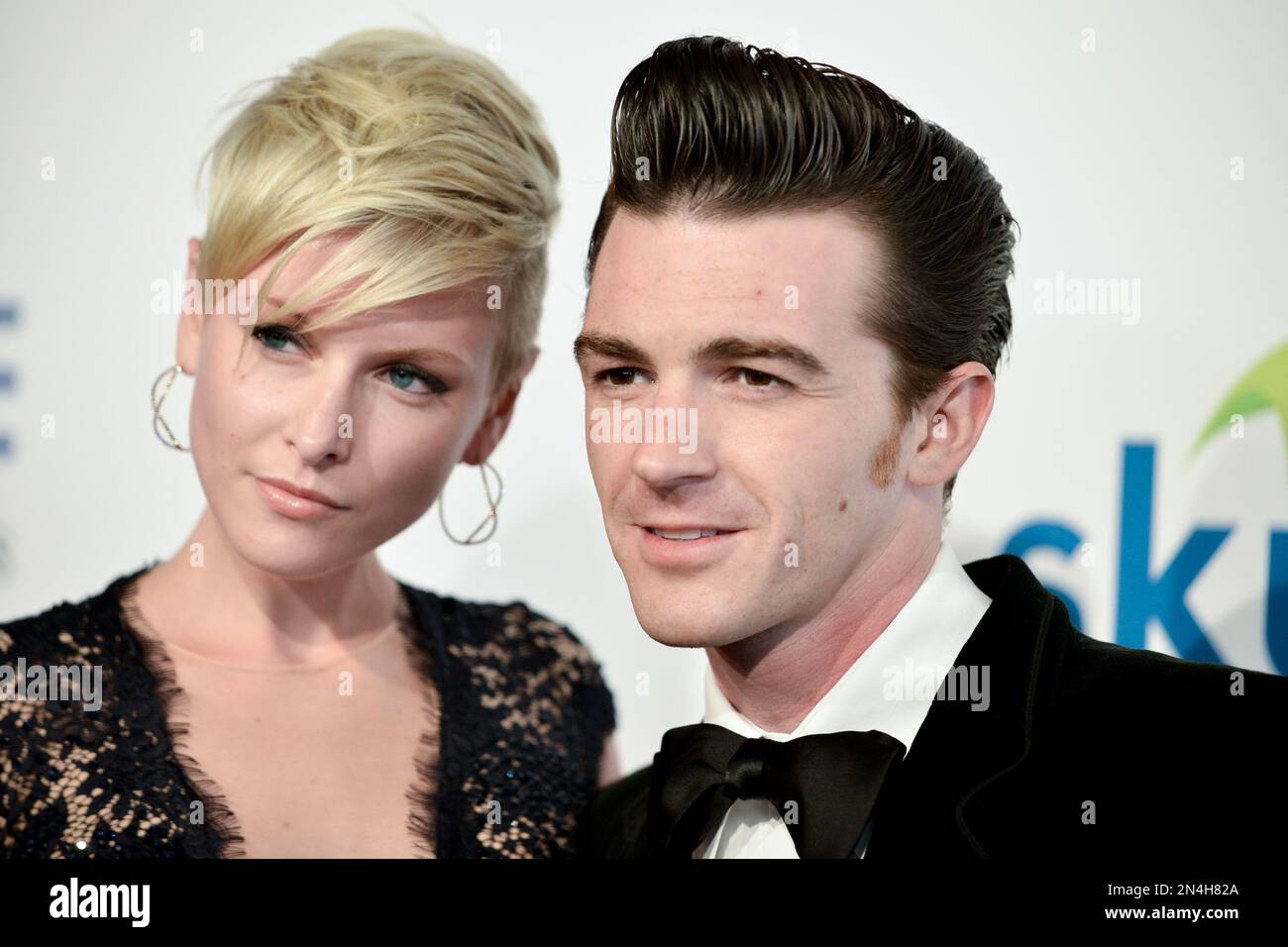 Drake Bell, right, and Paydin Lopachin arrive at The Thirst Project's ...