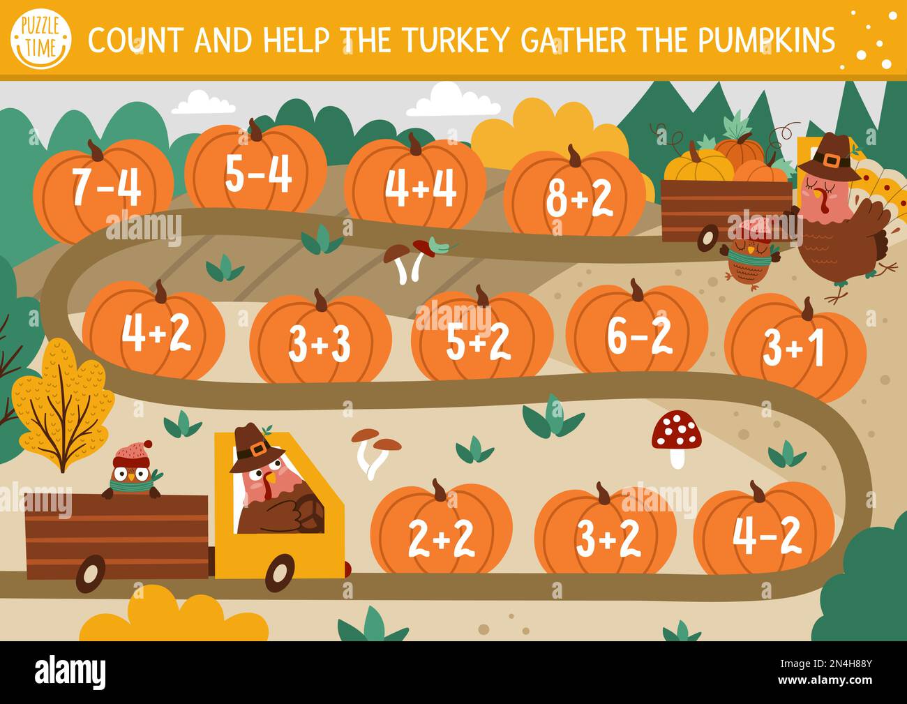 Turkey driving a car Stock Vector Images - Alamy