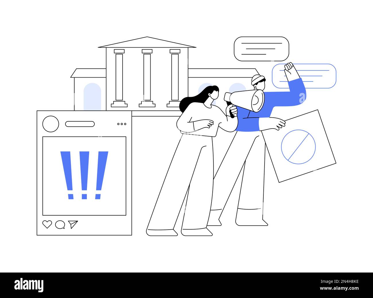 Student activism abstract concept vector illustration Stock Vector ...