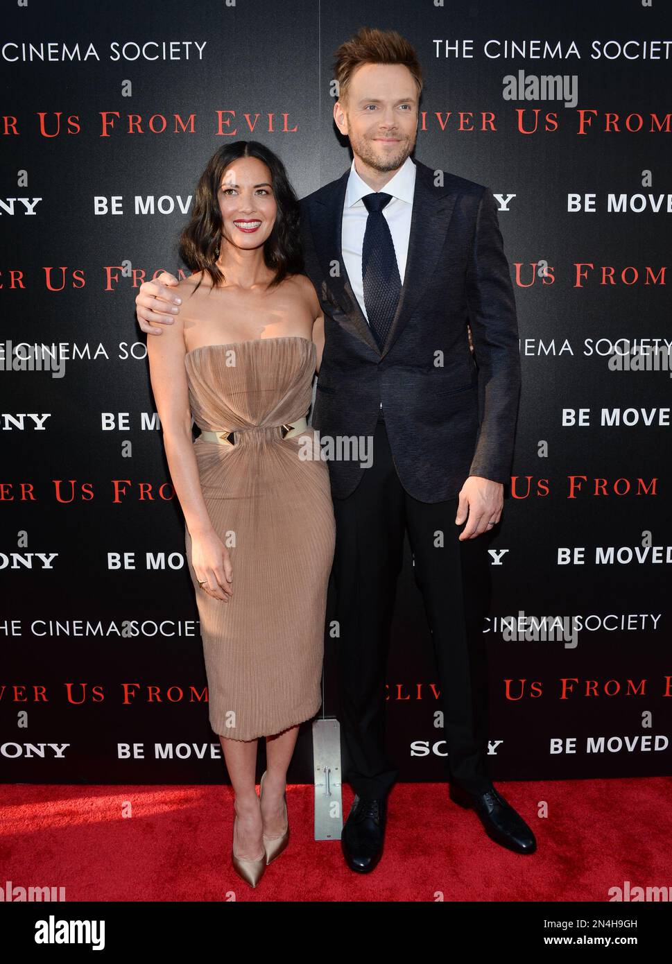 Actors Olivia Munn and Joel McHale attend a special screening of ...