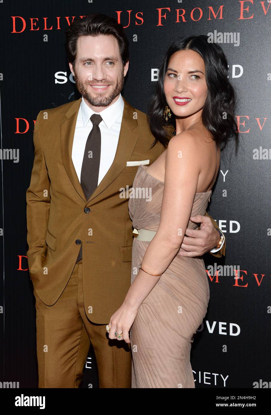 Actors Edgar Ramirez and Olivia Munn attend a special screening of ...