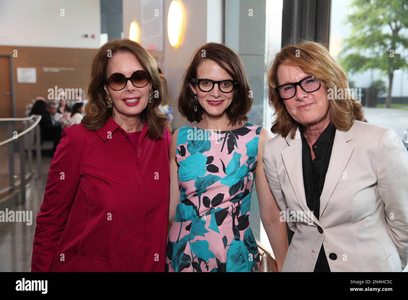 From left, Maria Tuttle, Anne Stringfield and Hammer Museum director ...