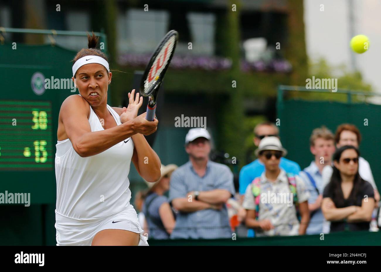 Madison Keys of U.S. plays a return to Monica Puig of Puerto Rico ...