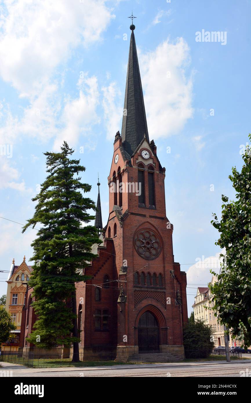 Red Church, Červený kostel, Olomouc, Czech Republic, Europe, UNESCO ...