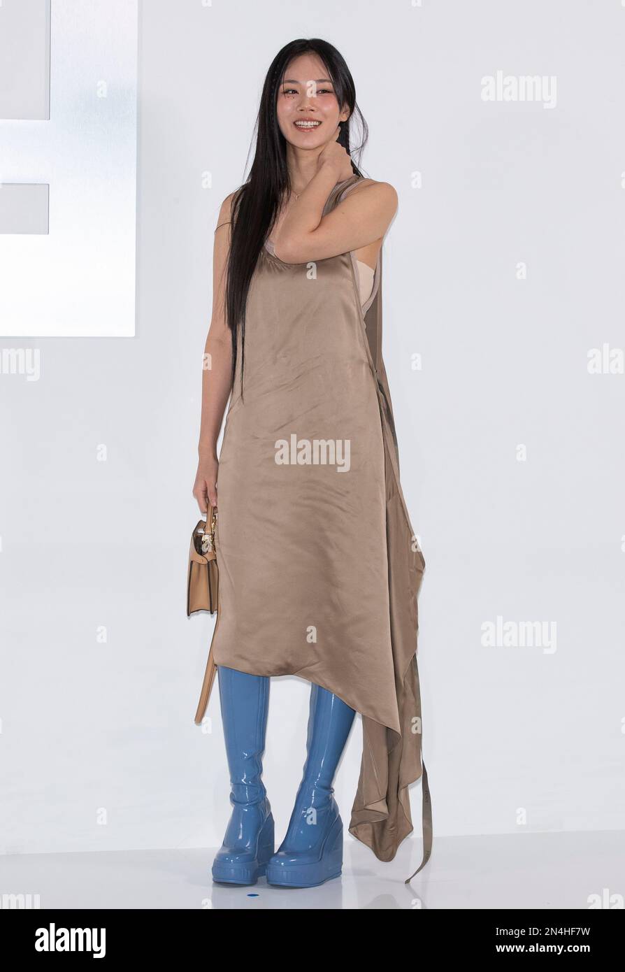 8 February 2023 - Seoul, South Korea : South Korean rapper BIBI, attends a photo call for the ...