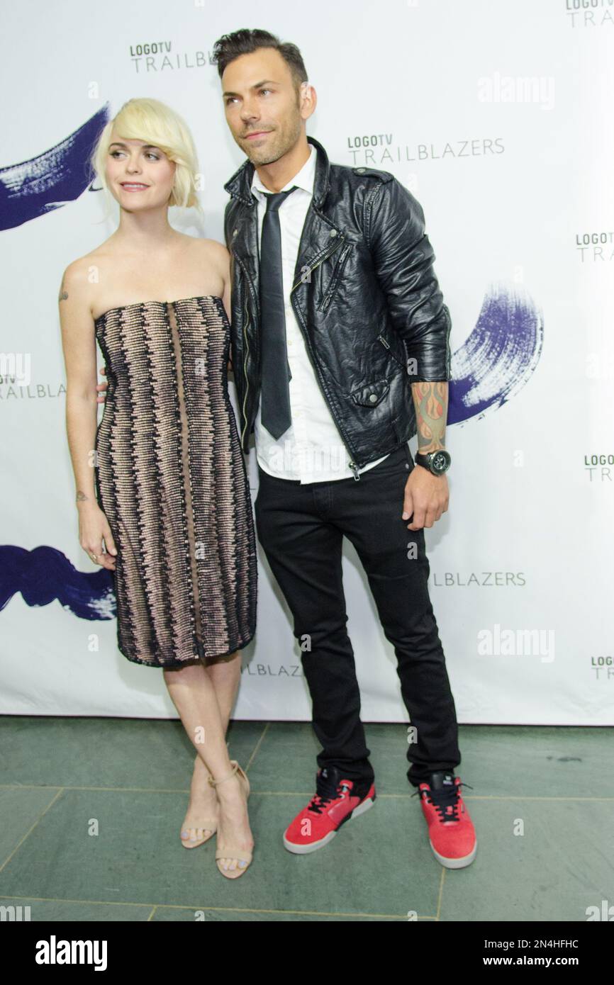 Taryn Manning and Chris Bedore attend Logo TV's "Trailblazers" pride ...