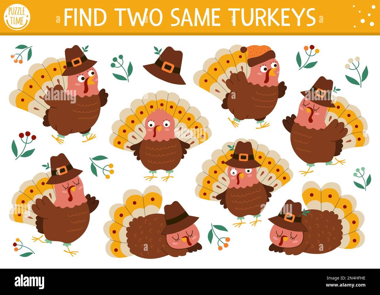 Two turkeys Stock Vector Images - Alamy