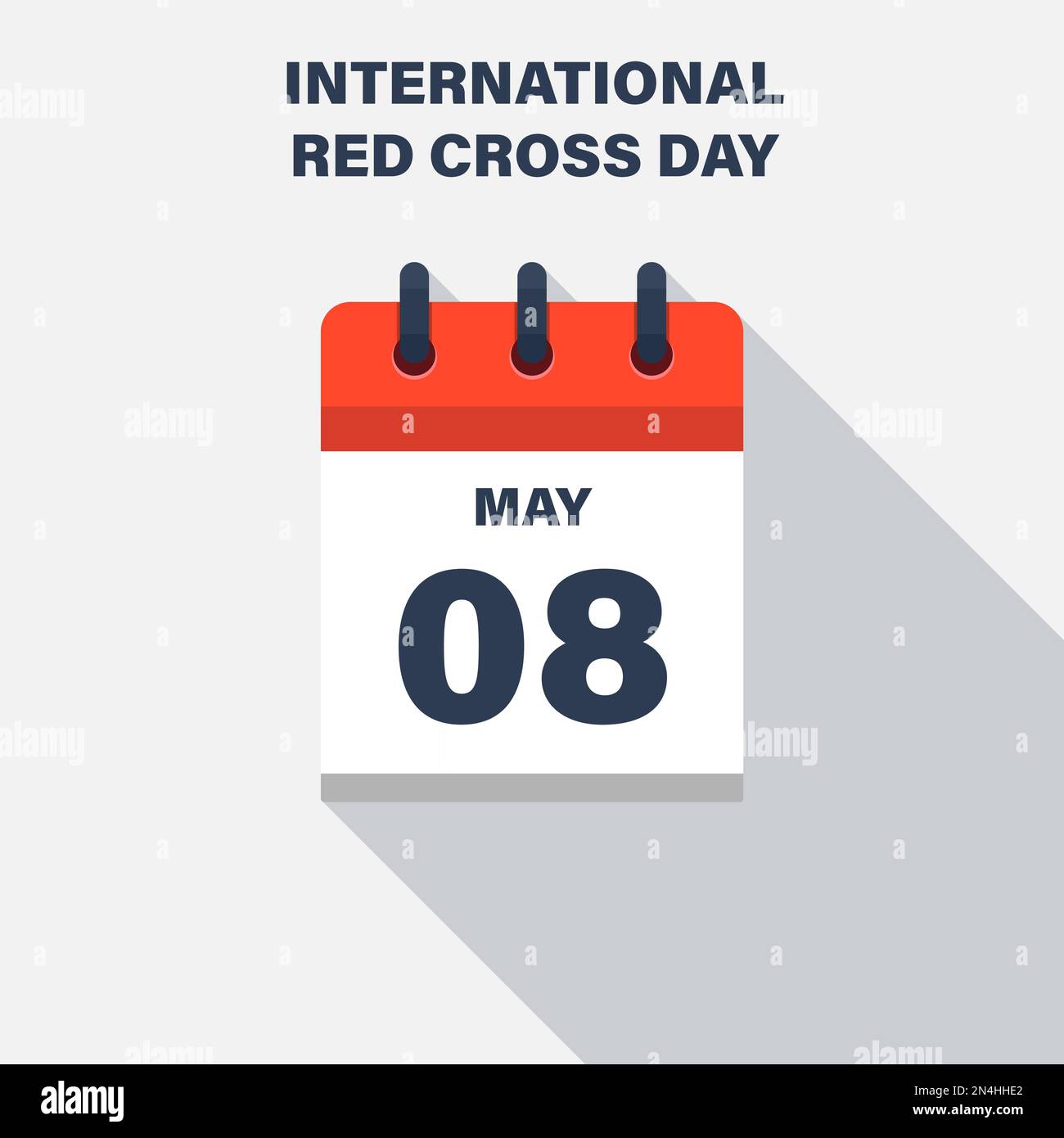 International Red Cross Day, May 8, calendar icon. Date Stock Vector ...