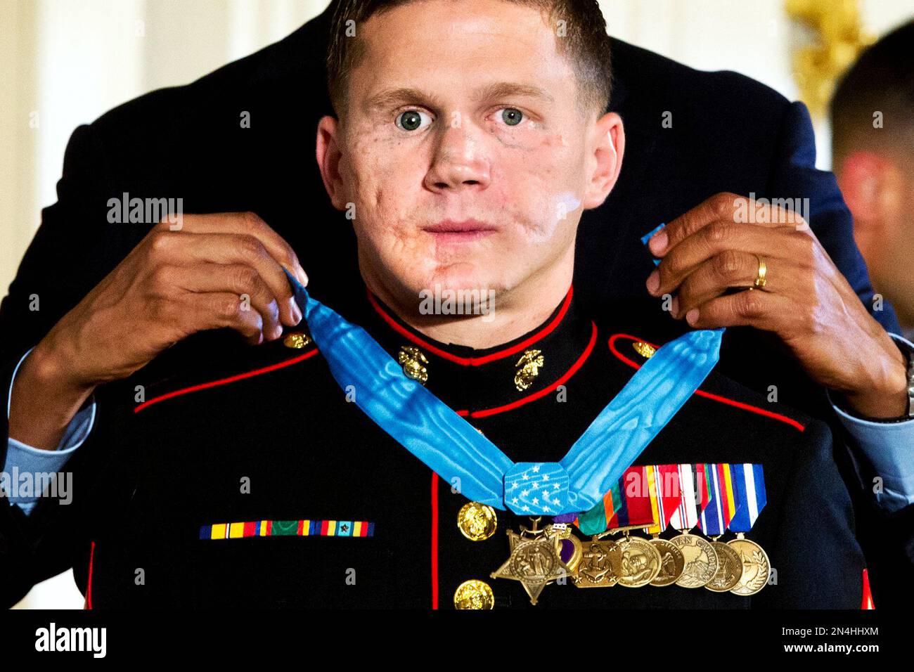 President Barack Obama awards retired Marine Cpl. William "Kyle ...