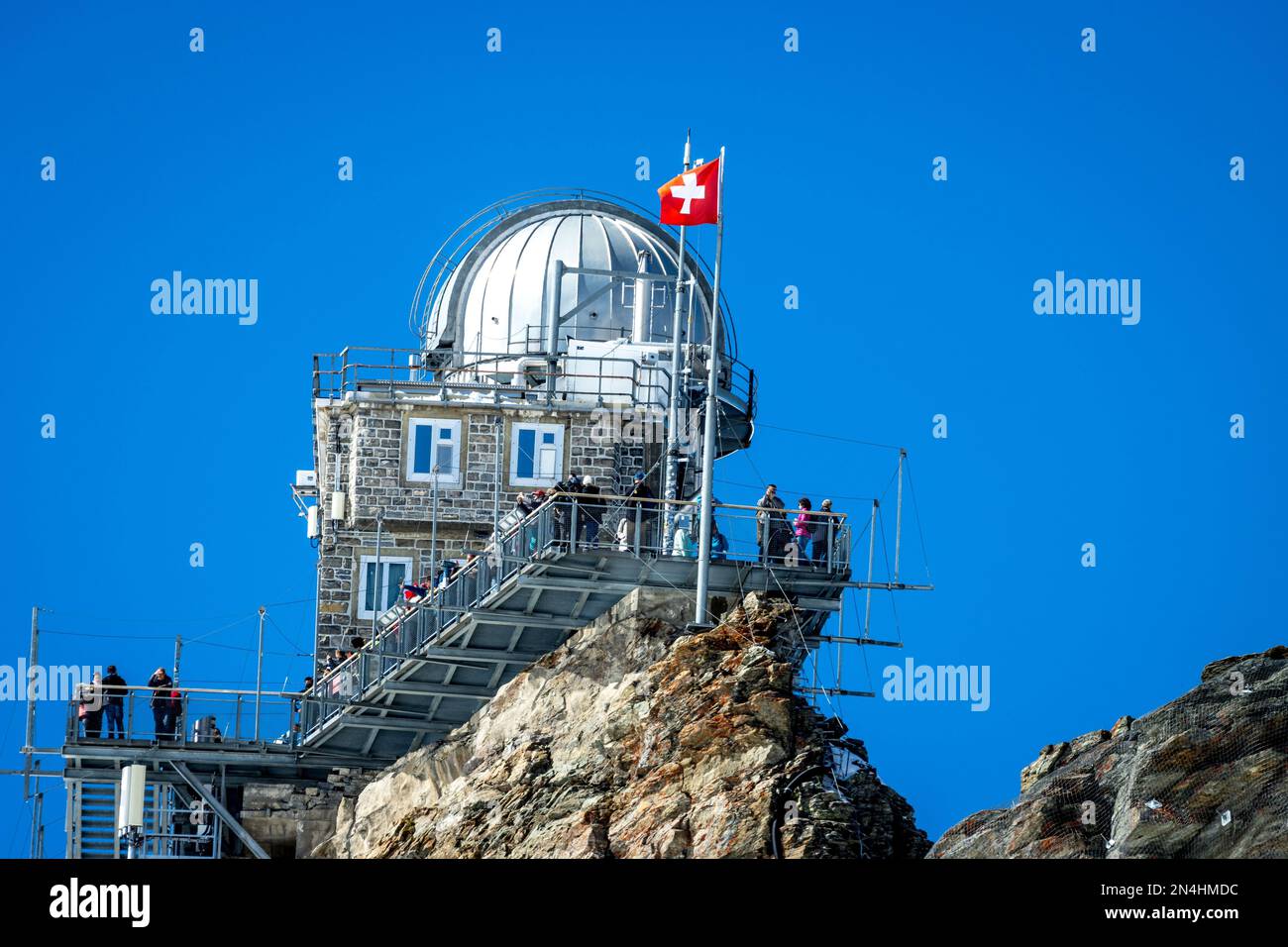 The Sphinx Observatory on the Jungfraujoch in the Swiss Alps Stock Photo - Alamy