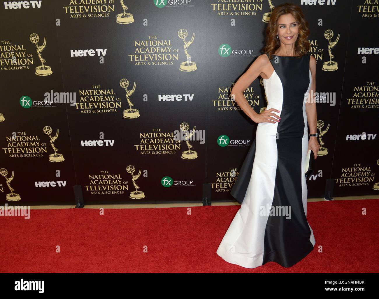 Kristian Alfonso arrives at the 41st annual Daytime Emmy Awards at the ...
