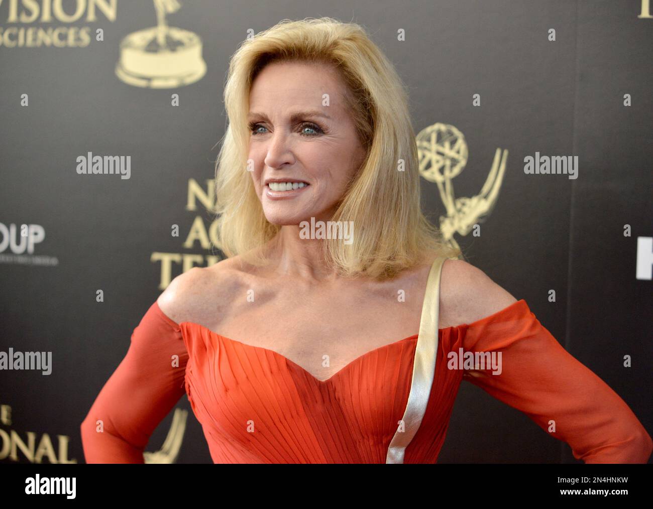 Donna Mills arrives at the 41st annual Daytime Emmy Awards at the ...