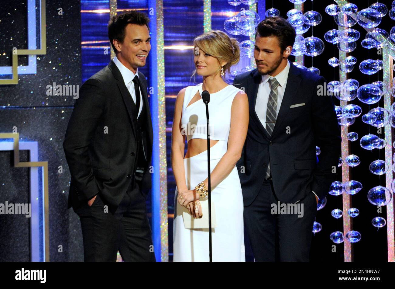 Darin Brooks, and from left, Kim Matula and Scott Clifton present the ...