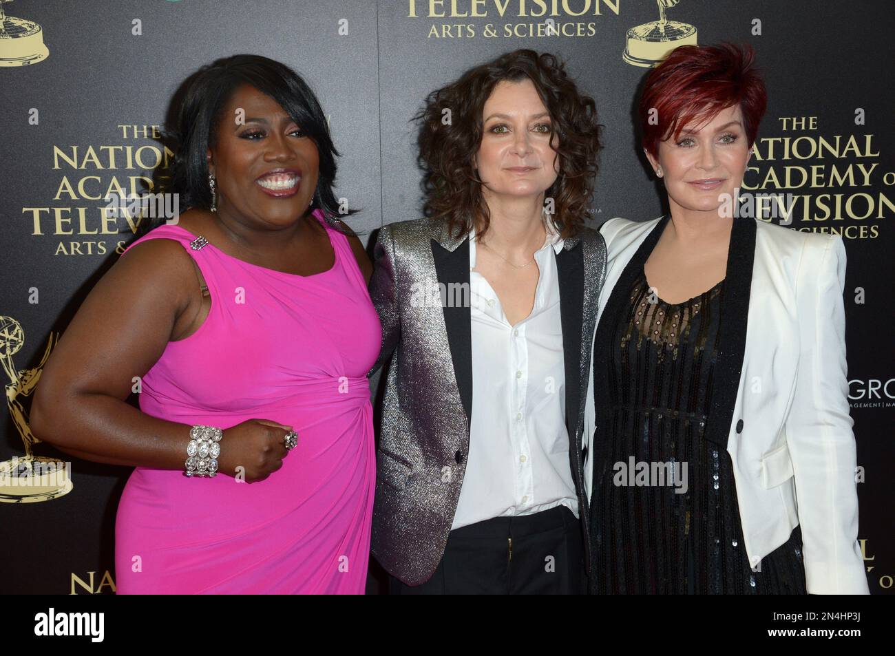 Sheryl Underwood, from left, Sara Gilbert and Sharon Osbourne arrive at ...