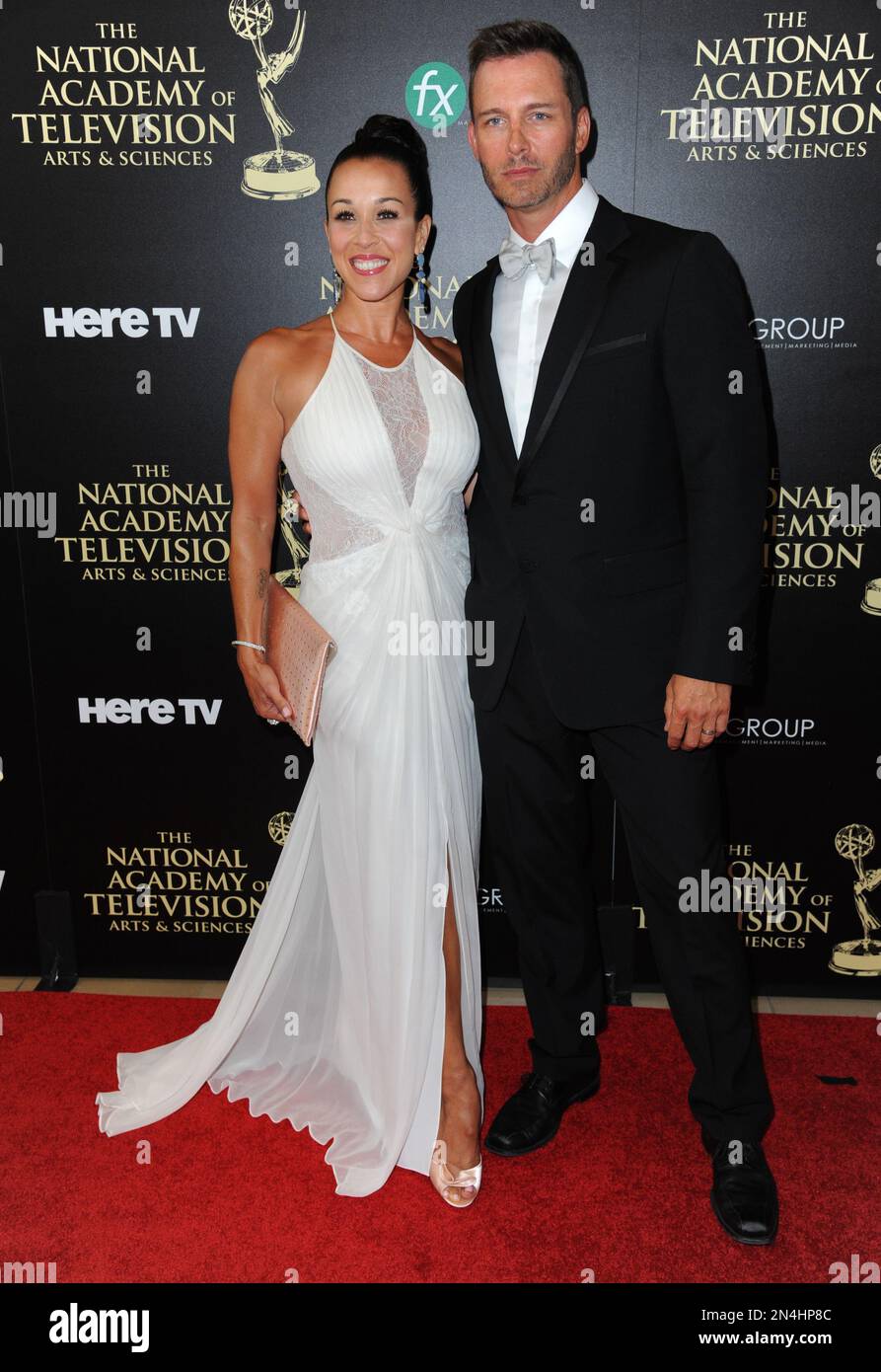 Lisa Kouchak, left, and Eric Martsolf arrive at the 41st annual Daytime ...