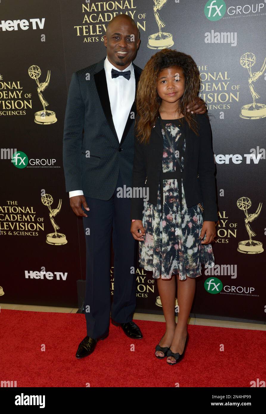 Wayne Brady, left, and Maile Masako Brady arrive at the 41st annual ...