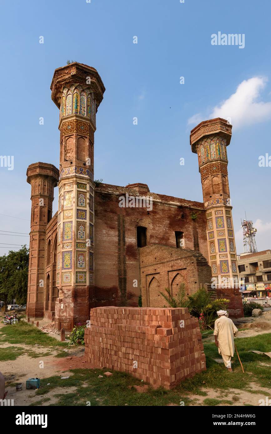 Chauburji ("Four Towers") is a Mughal era monument in the city of ...