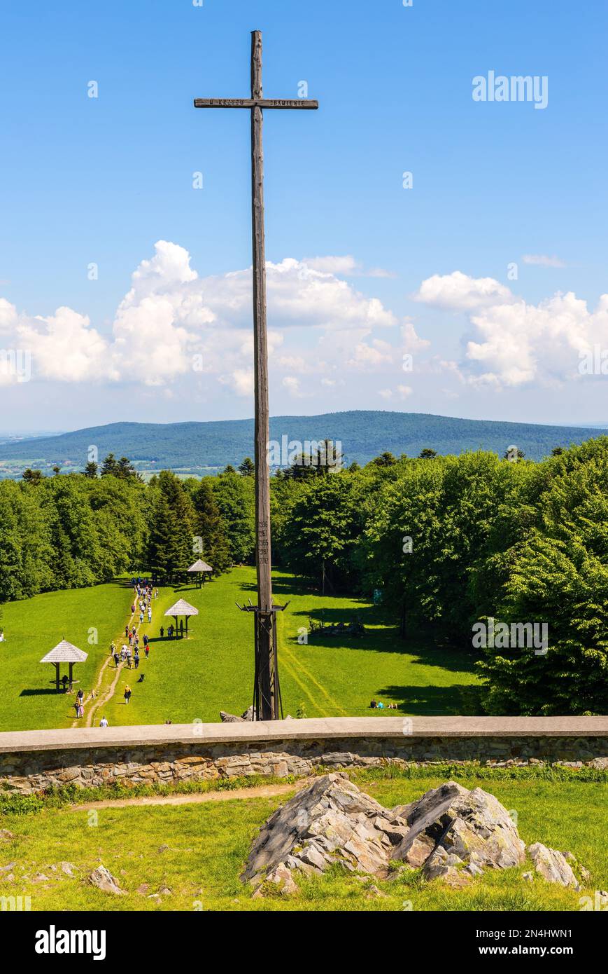 Swiety Krzyz, Poland - June 5, 2022: Swietokrzyskie Mountains panorama ...