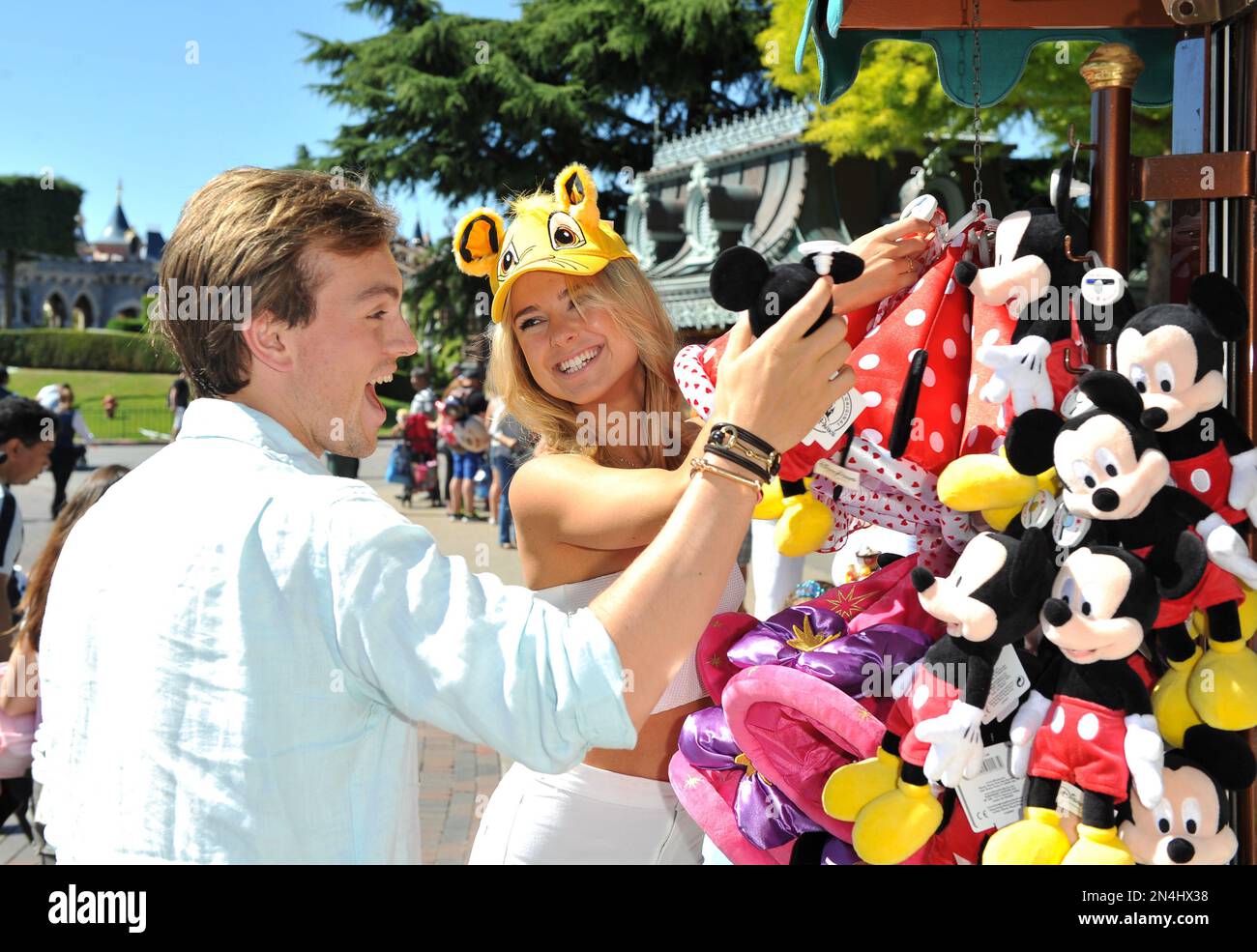 From left, Charlie Lambert and Kimberley Garner attend the launch of ...