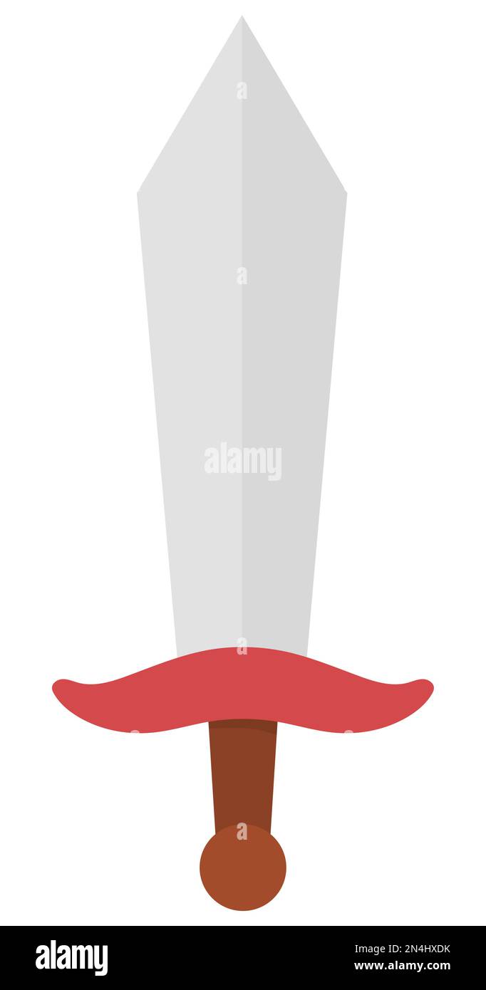 Vector knight sword icon. Fairy tale armor. Fairytale soldier sword ...