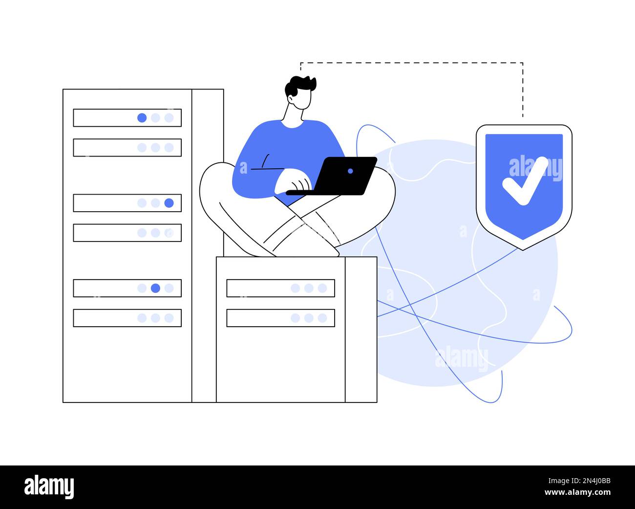 Proxy server abstract concept vector illustration Stock Vector Image ...