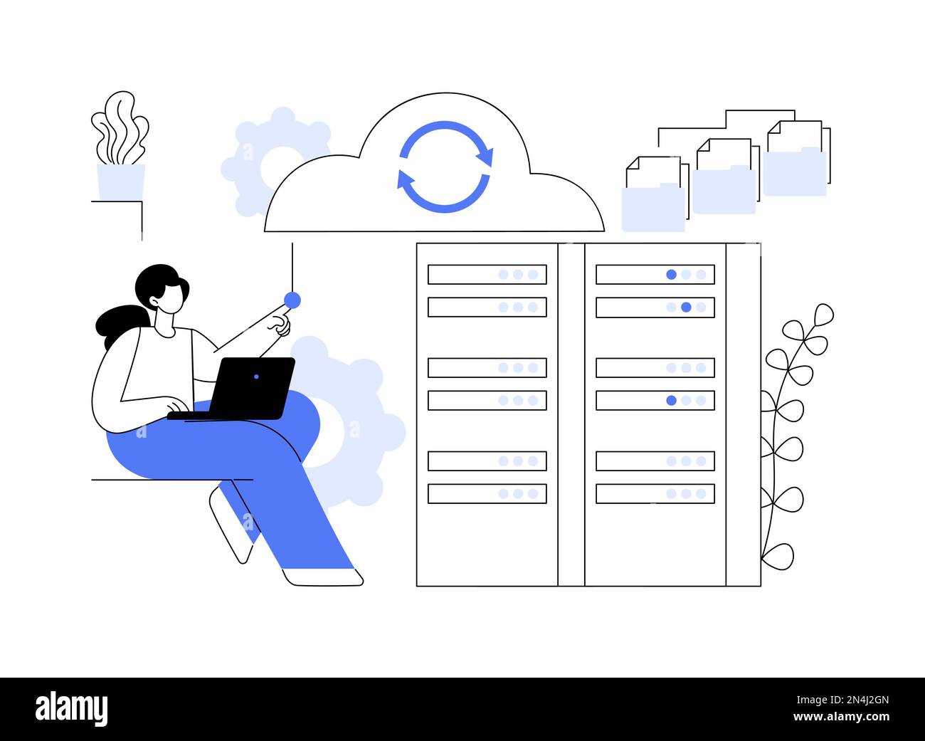 Big data engineering abstract concept vector illustration Stock Vector ...