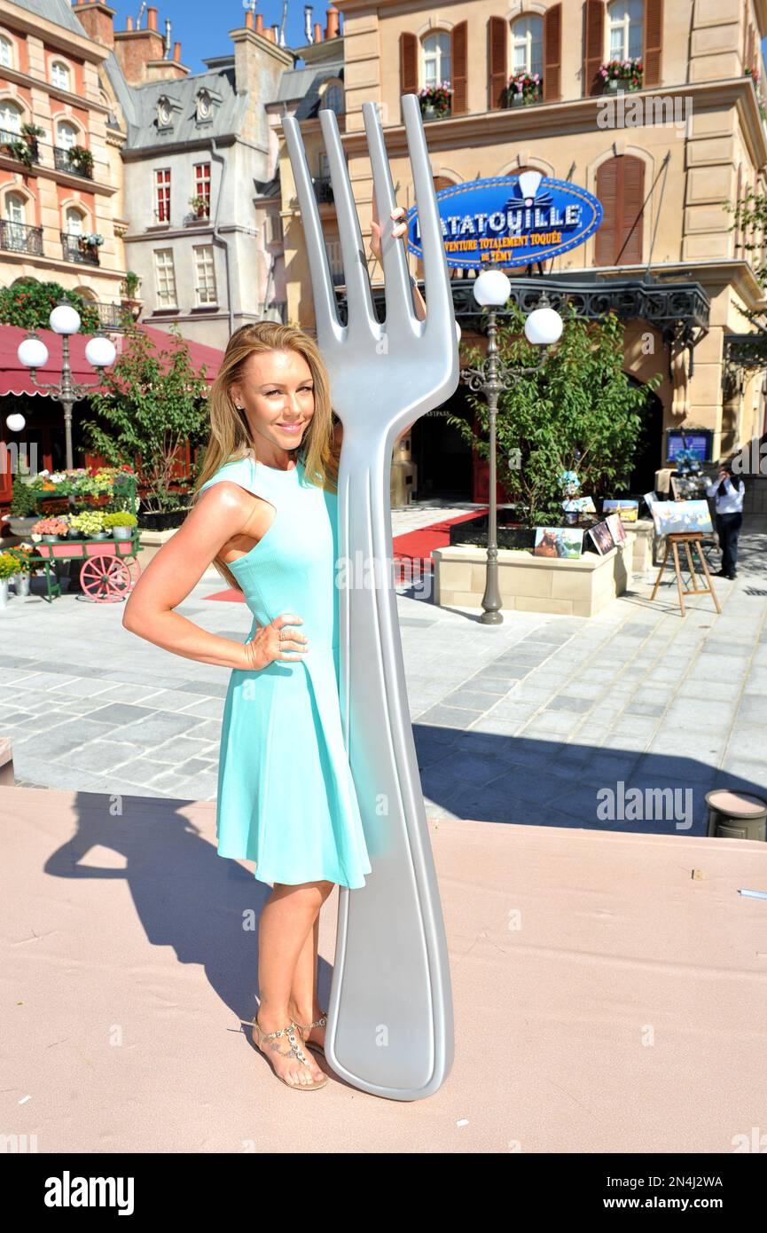 From left, actor Tom Fletcher xxxx attend the Ratatouille adventure ...