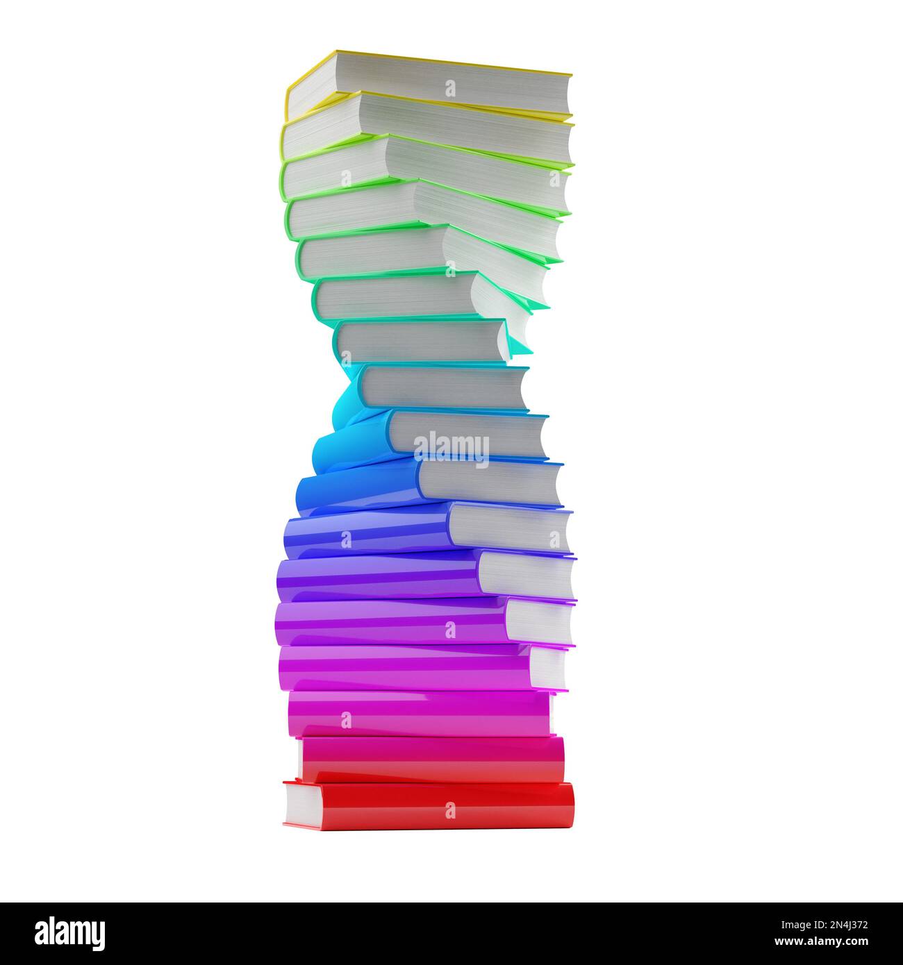 Books stack twist hi-res stock photography and images - Alamy