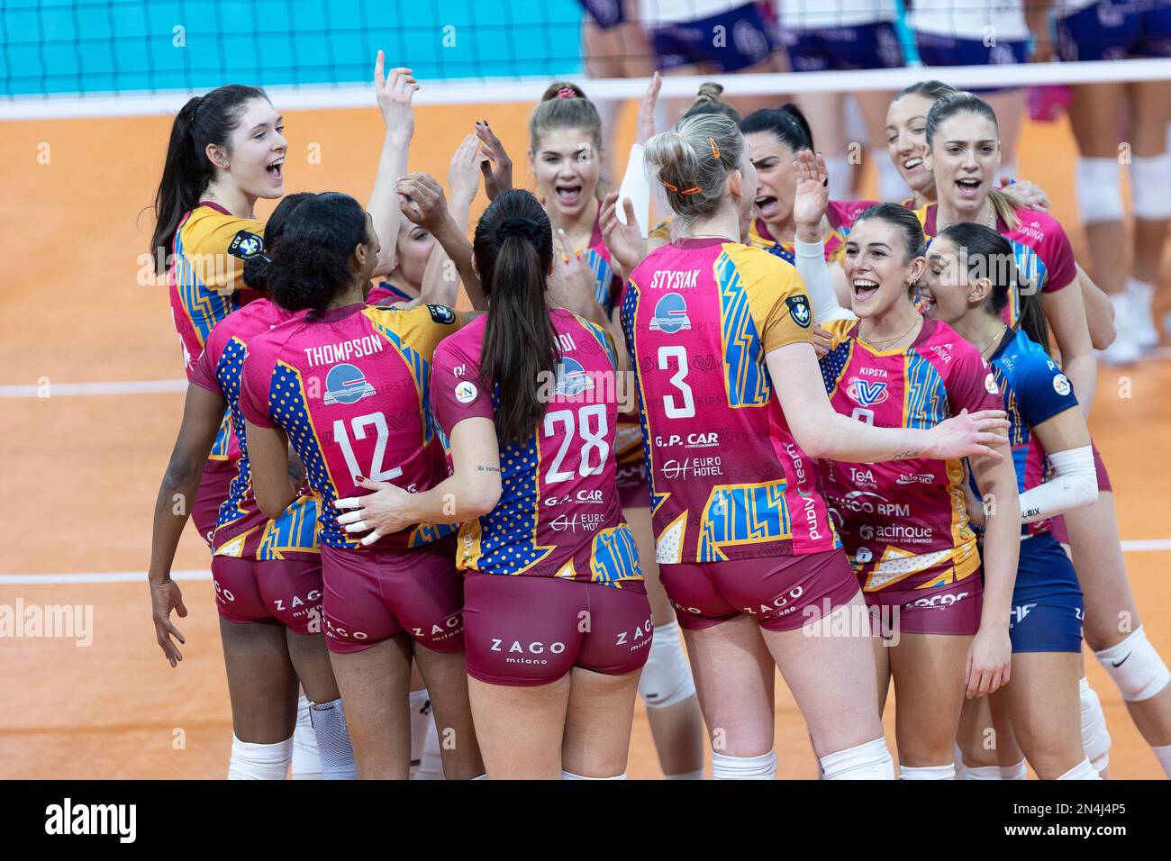 Players of Vero Volley Milano Stock Photo - Alamy