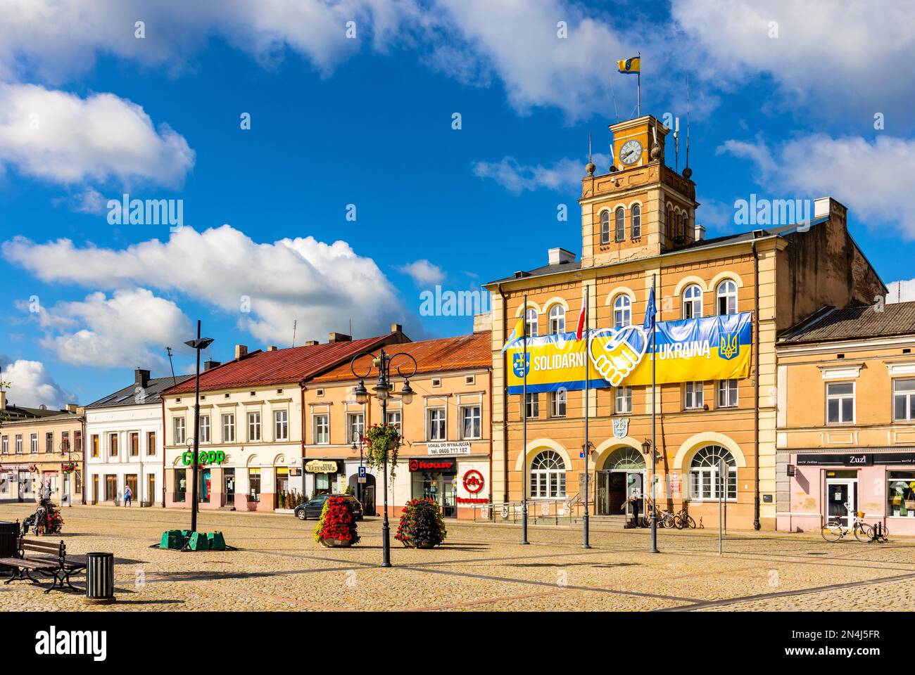 Skierniewice, Poland - June 14, 2022: Main Market Square Rynek with ...