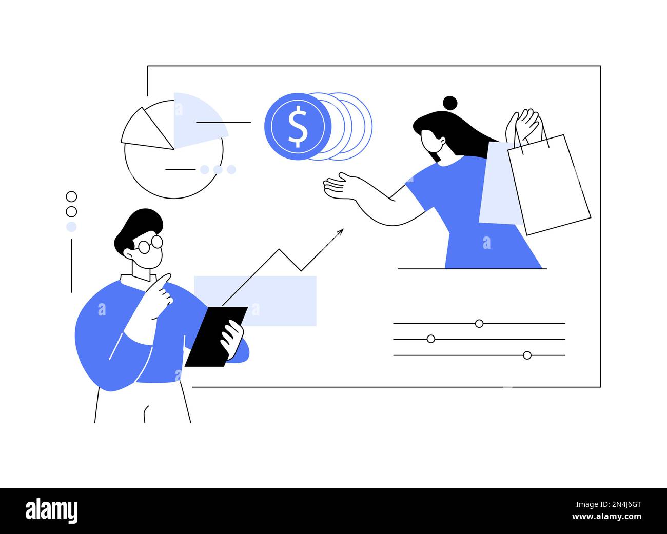 Consultative sales abstract concept vector illustration Stock Vector ...