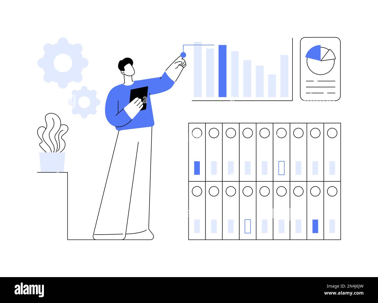 Big data analytics abstract concept vector illustration Stock Vector ...