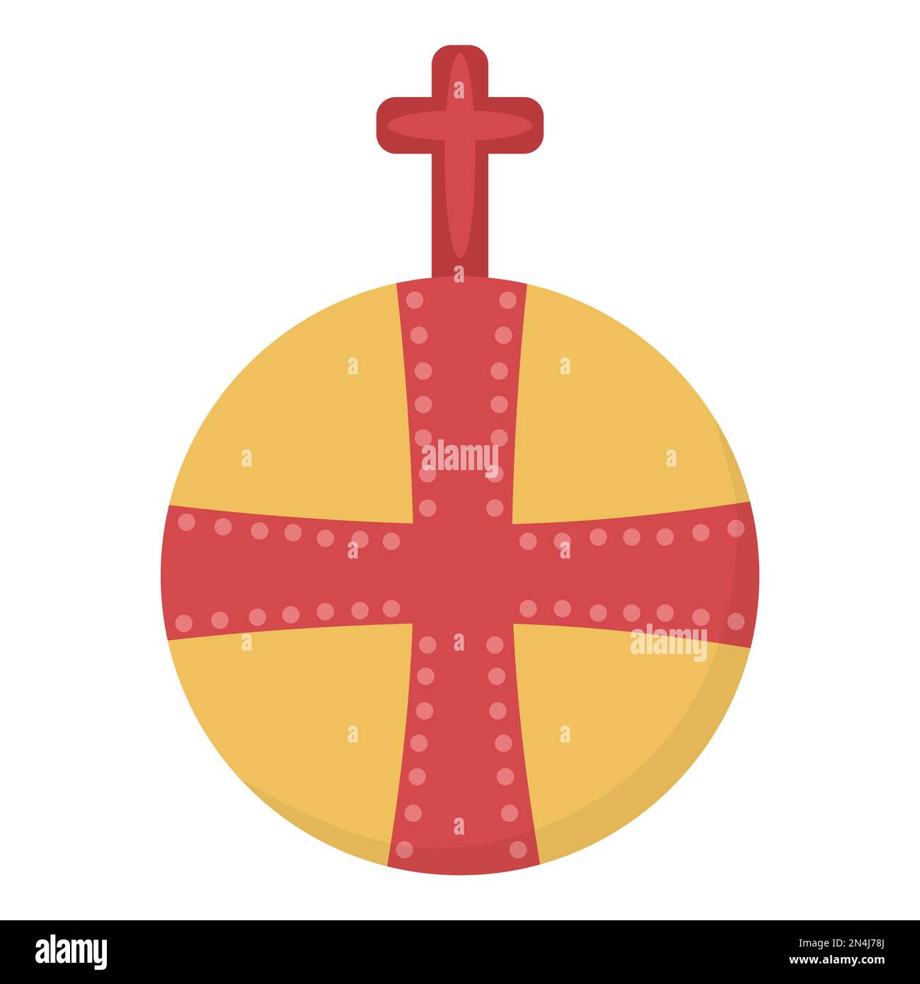 Fairy tale orb isolated on white background. Vector fantasy king or ...