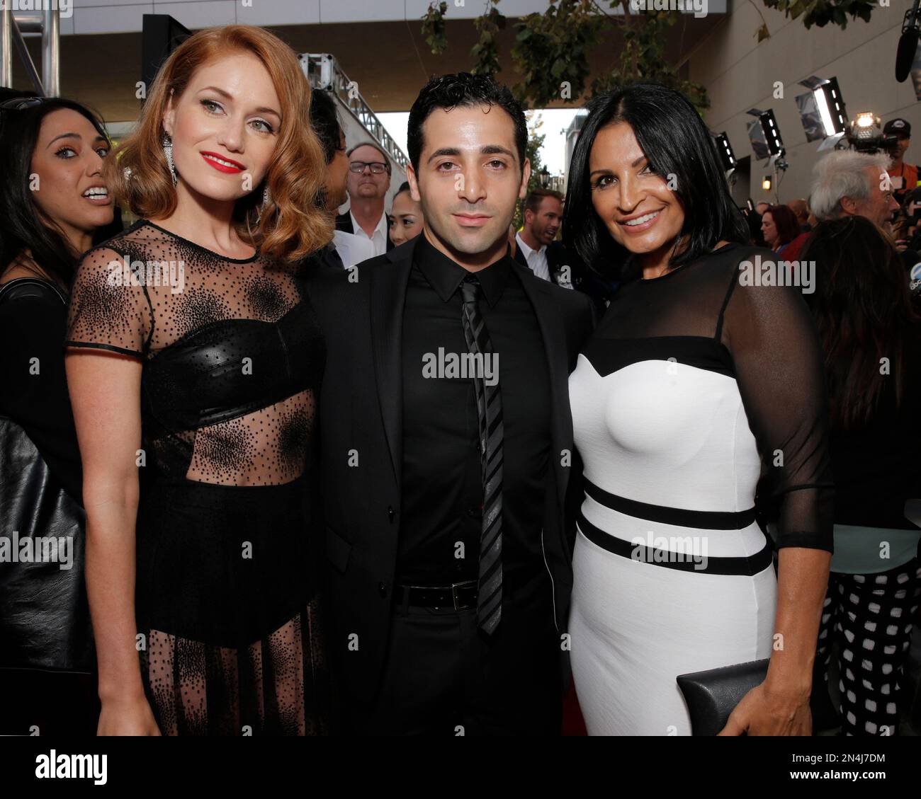 Erica Piccininni, Johnny Cannizzaro and Kathrine Narducci attend the ...
